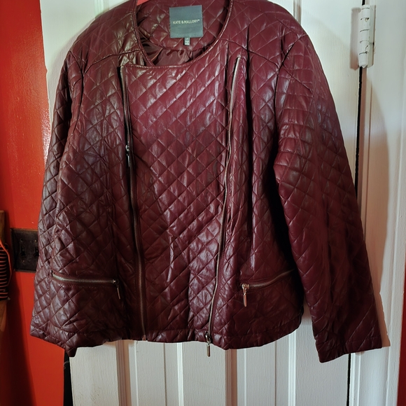Kate & Mallory | Jackets & Coats | Kate Mallory Womens Quilted Leather ...